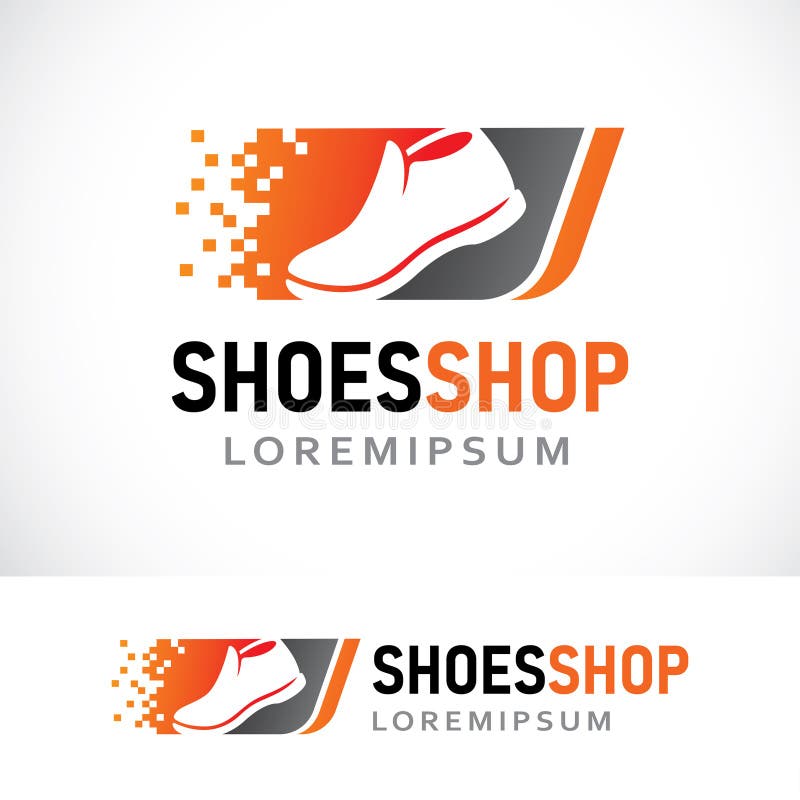 Shoes Shop Logo Design Template Stock Vector - Illustration of apparel ...