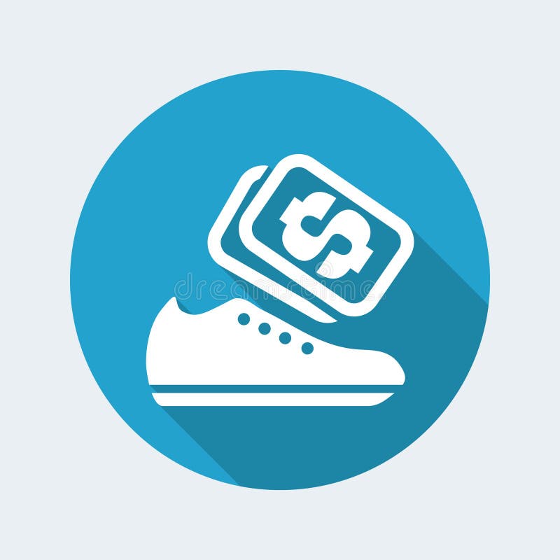 Shoes store icon stock vector. Illustration of shoes - 96395219
