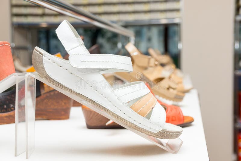 Shoes the store stock image. Image of market, bright - 93364749