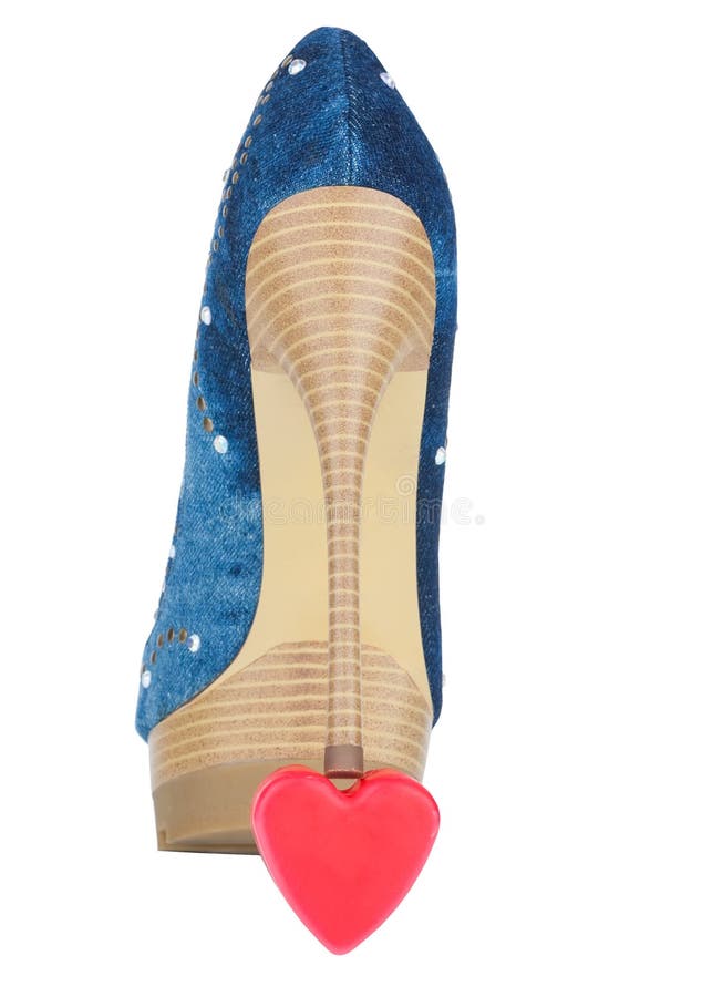 Shoes are on the Symbolic Heart Stock Photo - Image of stockings, heart ...