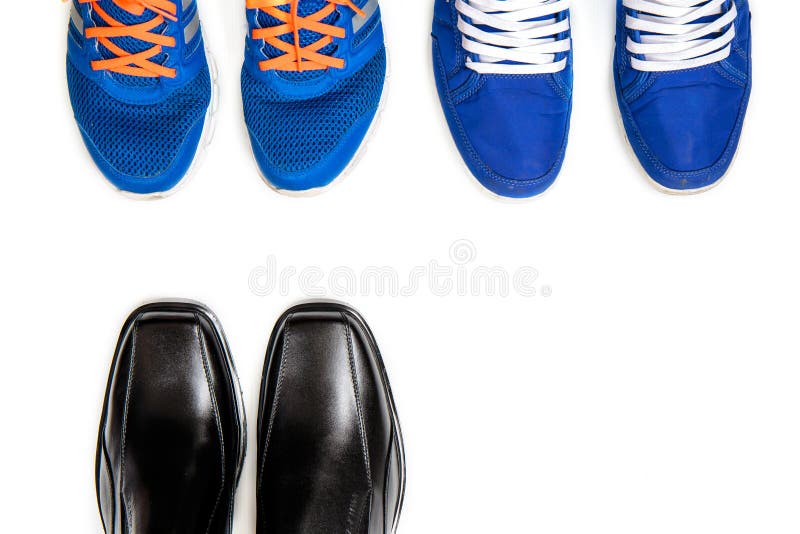 Shoes three style. stock photo. Image of black, pace - 81036302