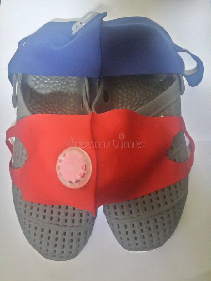 Shoes wear a mask stock image. Image of shoes, mask - 195132257