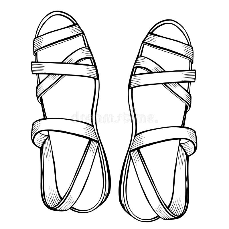High Heel Shoes Top View Drawing Stock Illustrations – 6 High Heel ...
