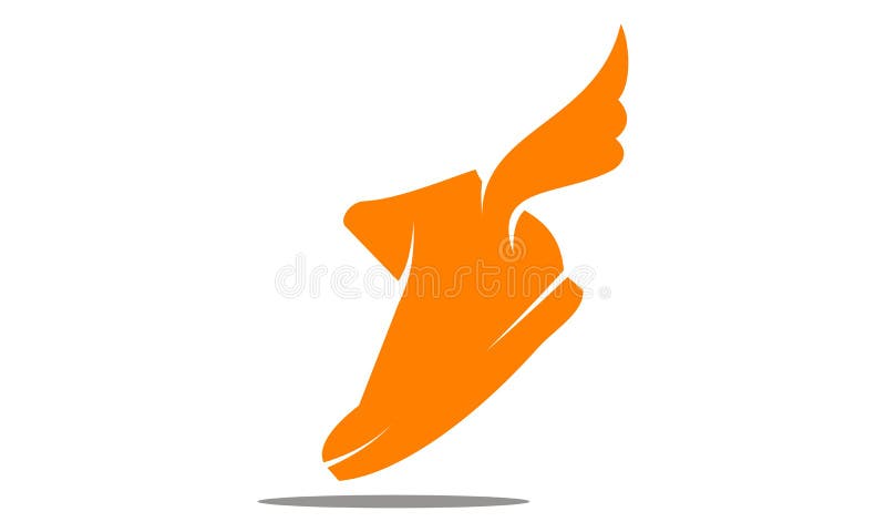 Shoes Wing Template stock vector. Illustration of field - 104576950