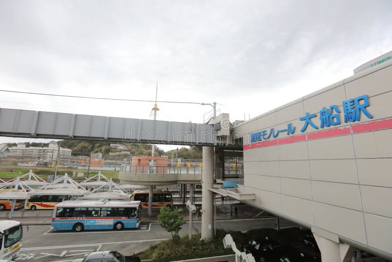 Shonan Monorail at Ofuna Station Editorial Photography - Image of metro ...