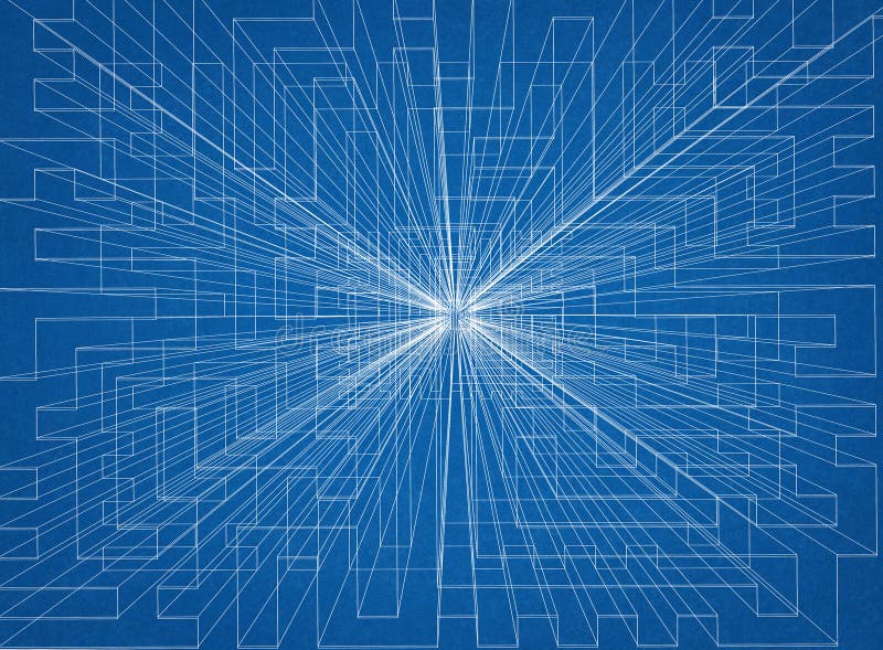 Abstract Design - Architect Blueprint Stock Illustration - Illustration ...