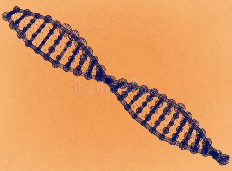 Retro dna stock vector. Illustration of antique, macromolecule - 23367239