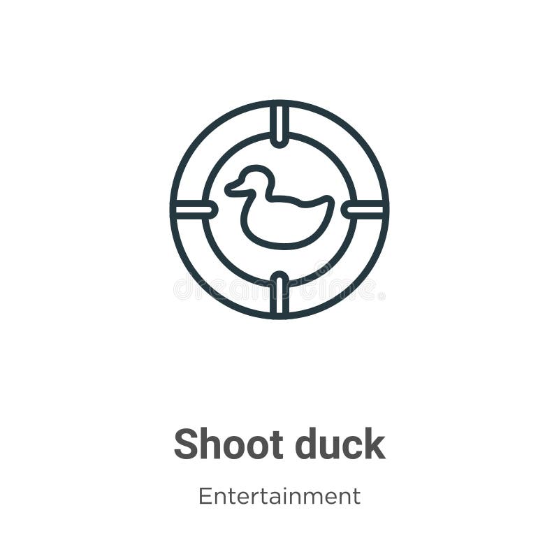 Duck Shooting Icon in Filled, Thin Line, Outline and Stroke Style ...