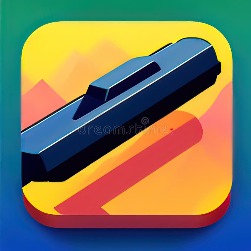 Shoot ‘em Up Software App Style Icon Generative Ai Stock Illustration Illustration Of Sport