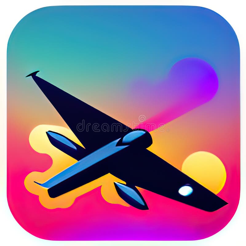 Shoot ‘Em Up Software App Style Icon. Generative AI. Stock Illustration ...