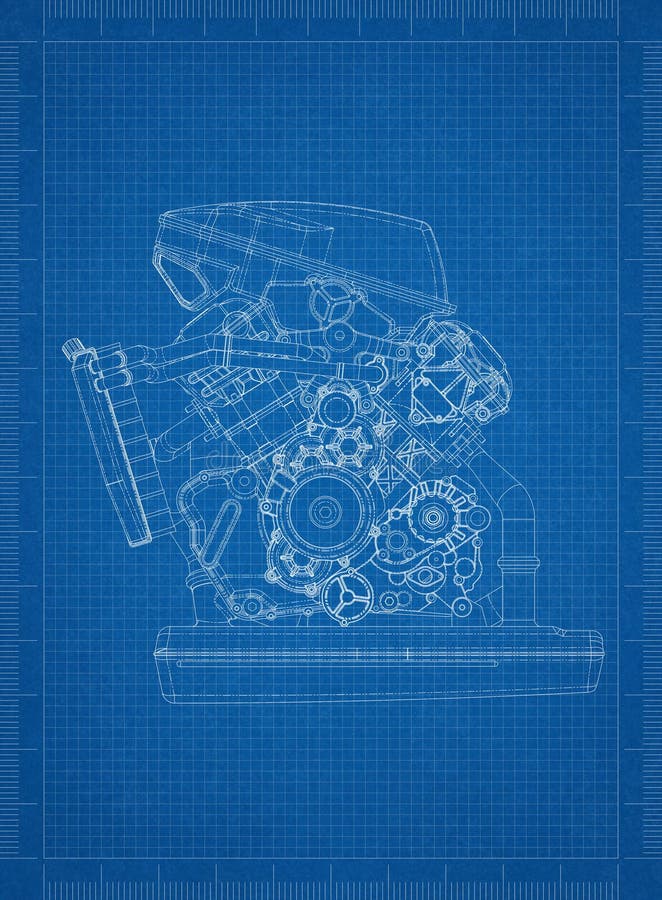 Car Engine Blueprints