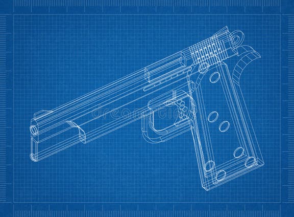 Gun Technical Drawing Stock Illustrations – 155 Gun Technical Drawing ...