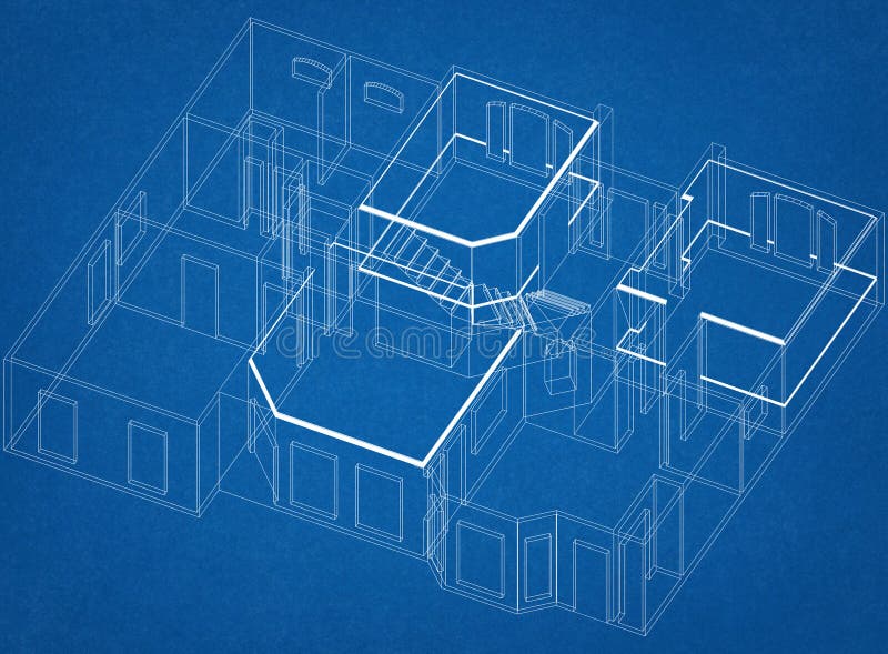 House Design Architect Blueprint Stock Image - Image of design ...