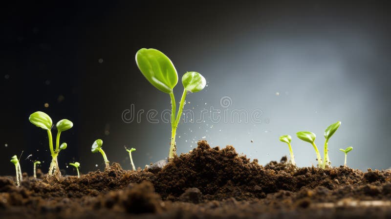 Shoot life cycle plant stock illustration. Illustration of photograph ...