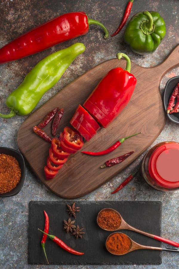 Chilies on a White Background Stock Photo - Image of healthy, eating ...