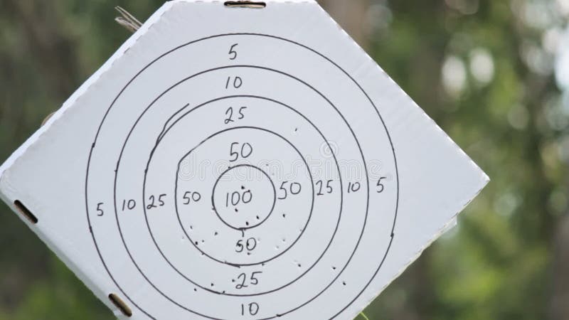 Shoot at a round target stock footage. Video of flash - 86405434