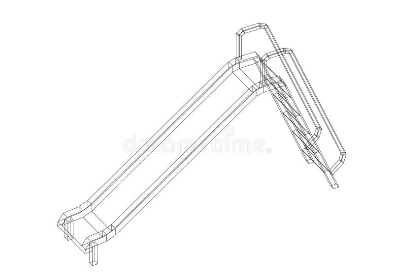 Slide Architect Blueprint - Isolated Stock Illustration - Illustration ...