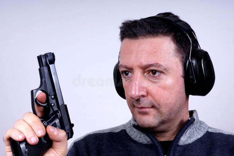 Shooter stock image. Image of gangster, detective, adult - 34986605