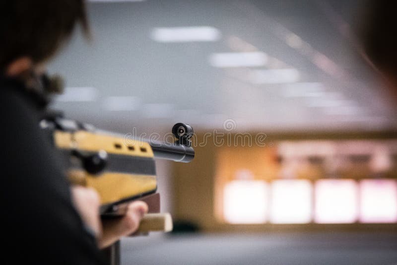 Shooter Shooting Small Bore Stock Image - Image of small, shooter ...