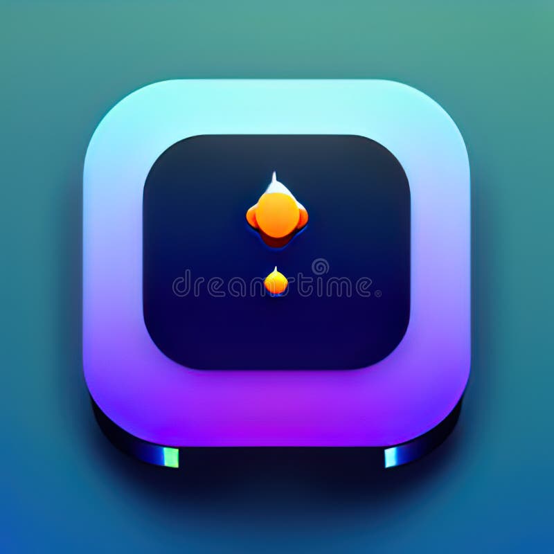 Shooter Software App Style Icon. Generative AI. Stock Illustration ...