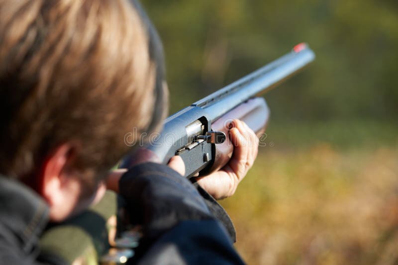 Shotgun shooting stock image. Image of coloured, training - 40322901