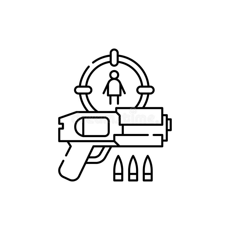 Shooters Game Olor Line Icon. Computer Games Genres. Pictogram for Web ... Shooters Game Olor Line Icon. Computer Games Genres. Pictogram for Web ...
