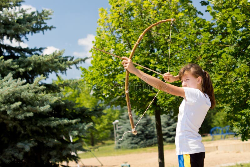 Shooting the arrow stock photo. Image of freedom, innocence - 31902982