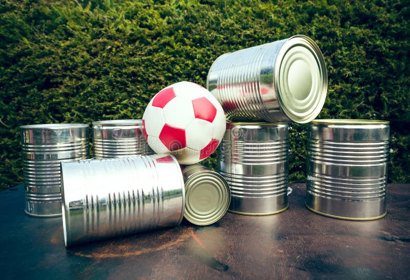 Shooting tin cans stock photo. Image of holes, accuracy - 22640958