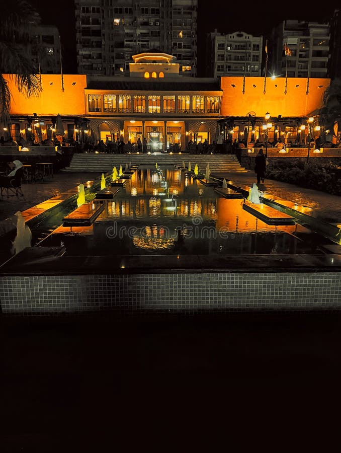 Shooting Club, Dokki, Giza, Egypt Stock Photo - Image of night, trees ...