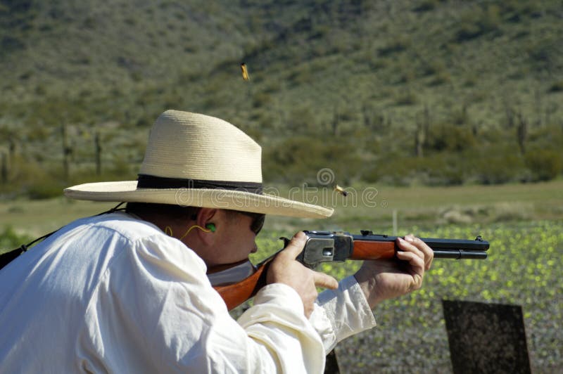 Shooting competition 4 stock image. Image of belts, competing - 508043