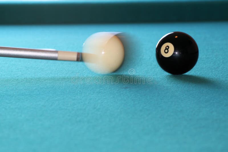 Shooting eight ball stock photo. Image of night, table - 17297720