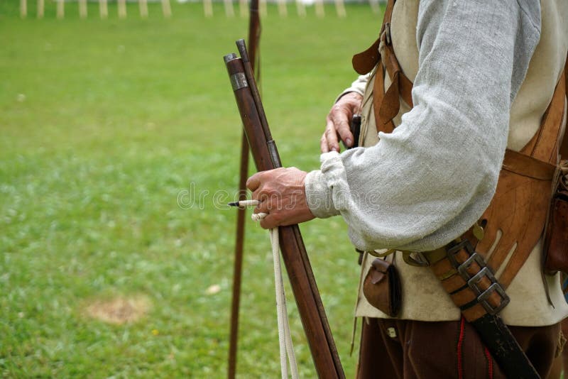 Shooting Exercises Were Organized with Old Rifles Stock Photo - Image ...