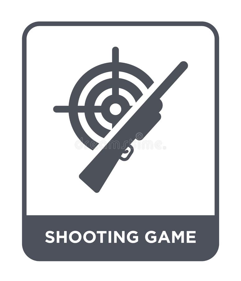 Gun Shooting Icon in Trendy Design Style. Gun Shooting Icon Isolated on ...