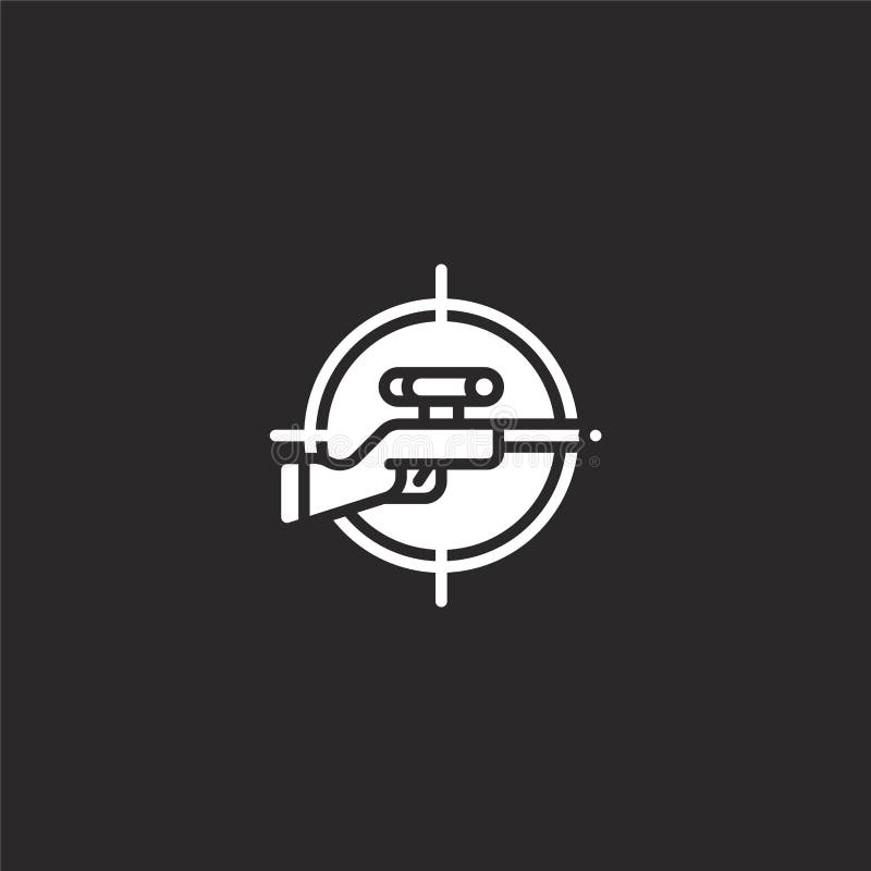 Shooting Icon. Filled Shooting Icon for Website Design and Mobile, App ...