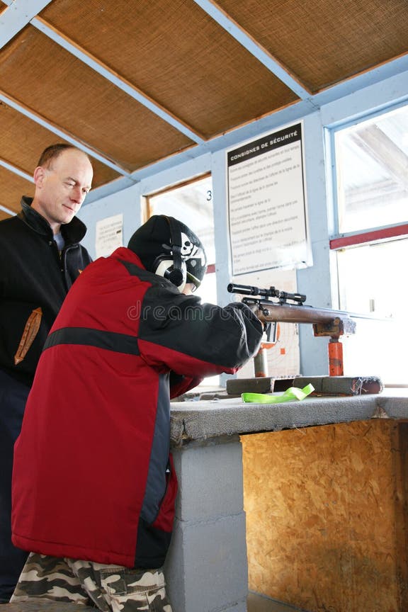 Shooting instructor stock photo. Image of range, focus - 9554876
