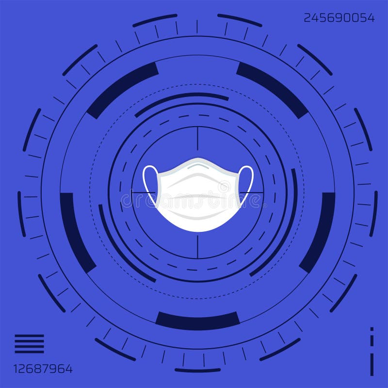 Shooting the mask stock vector. Illustration of attack - 238138929