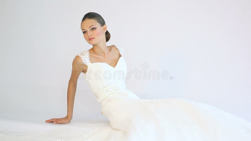 Shooting Models in the Studio on White Background Stock Footage - Video ...