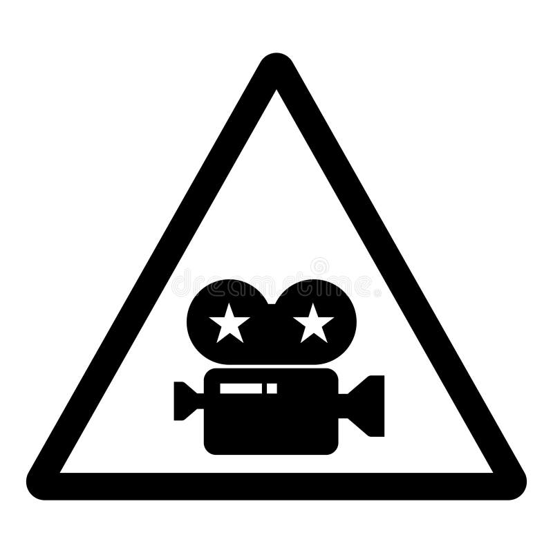 We are Shooting a Movie Symbol Sign,Vector Illustration, Isolate on ...