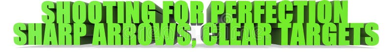 Shooting for Perfection Sharp Arrows Clear Targets, 3d Text Stock ...