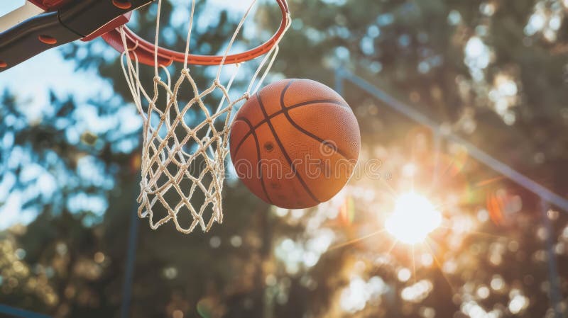 Shooting Practice with Basketball Stock Illustration - Illustration of ...