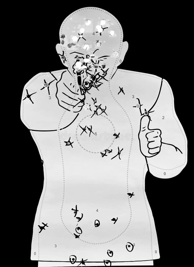 Shooting Range Target Figures. War Concept Military Silhouettes ...