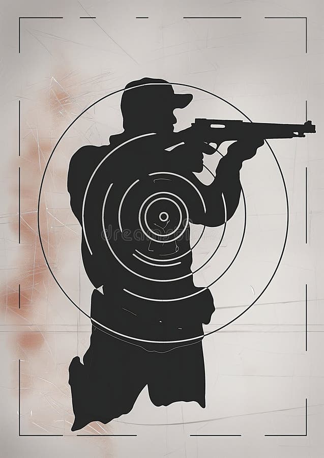 Shooting Range Target - Silhouette Military Shooting Target - Soldier ...