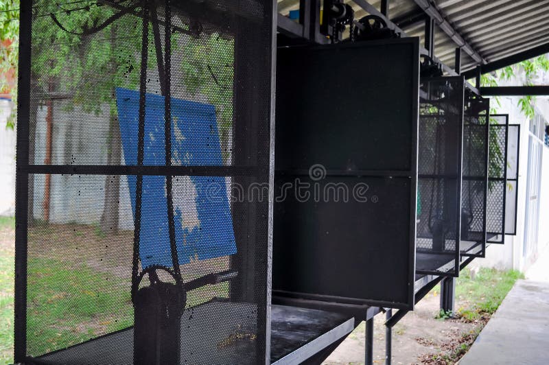 Shooting range stock photo. Image of competition, bench - 130751022