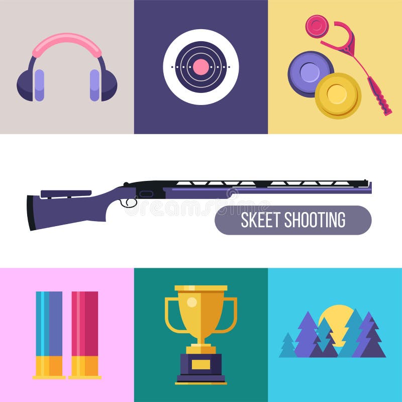 Shooting Skeet. Vector Logo, Logo, Sports Club. Stock Vector ...