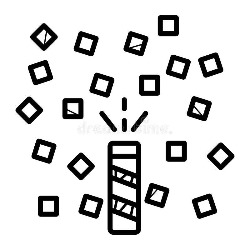 Shooting Slapstick Icon Vector Illustration Stock Illustration ...