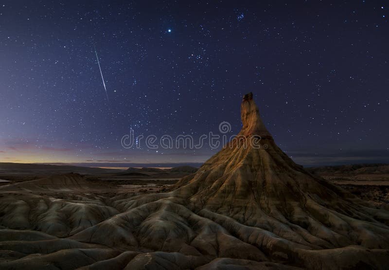Shooting star stock photo. Image of wilderness, land - 27727172