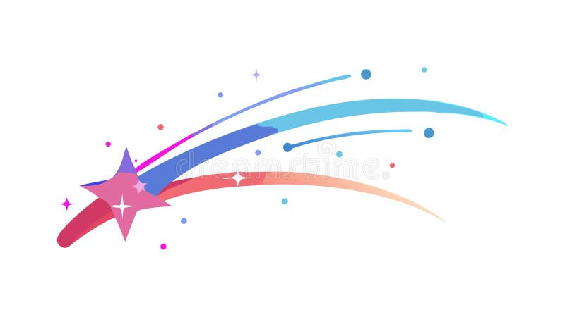 Shooting Star Comet Trail Icon, Space, Speed, Dynamic, Vector Design ...