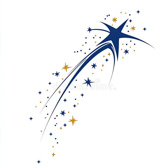 Shooting Star Design stock image. Image of fantasy, cosmic - 353438083