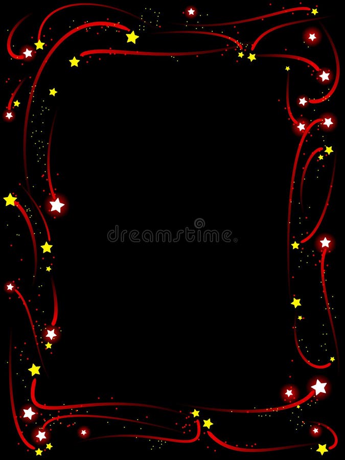 Shooting star frame stock vector. Illustration of star - 16404423