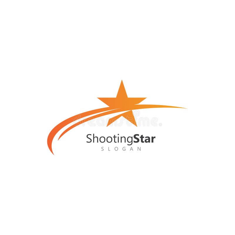 Shooting Star Vector Logo Design Template Stock Vector - Illustration ...
